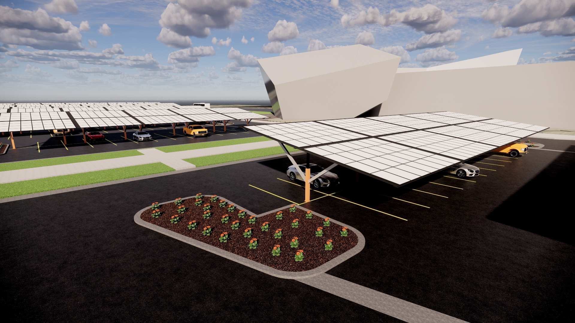 Renfrew Solar Carport at Telus Spark Science Centre